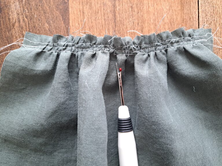 Learn to sew gathers easily - a thorough guide - Shoebox On A Hill