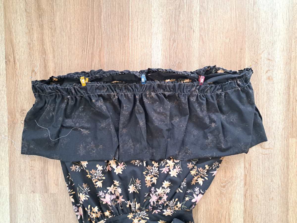 How to sew an exposed ruffle - Shoebox On A Hill