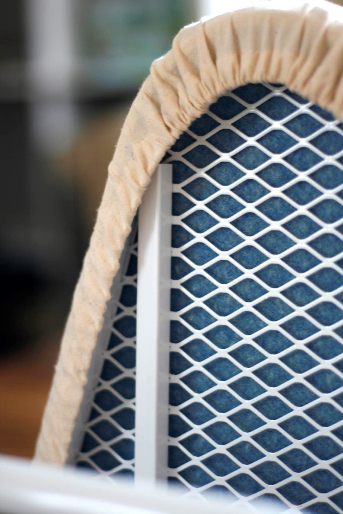 Easy No Bias Tape Ironing Board Cover - Wool and Cotton - Shoebox On A Hill