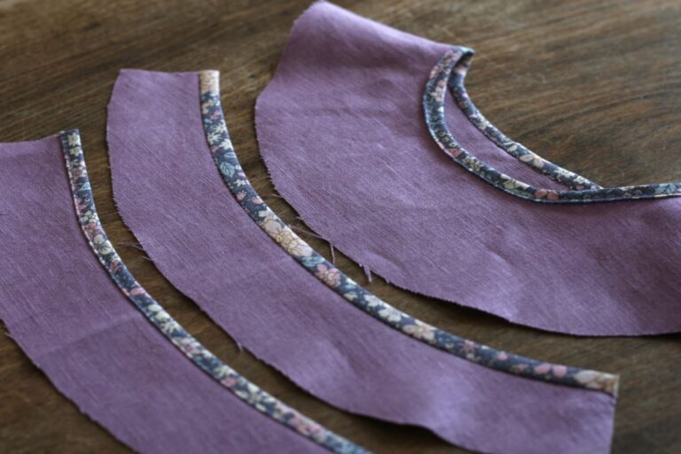 How to sew bias binding on clothing - Shoebox On A Hill