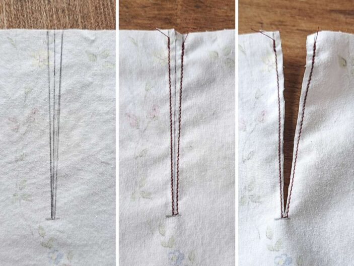 The best way to sew a placket in a skirt, sleeve, or shirt - Shoebox On ...