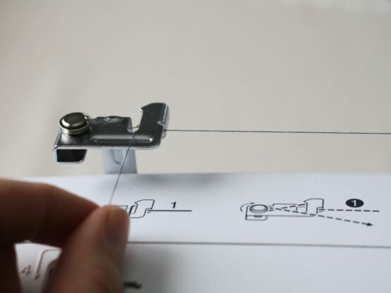 How To Thread Your Sewing Machine - Beginner's Guide - Shoebox On A Hill
