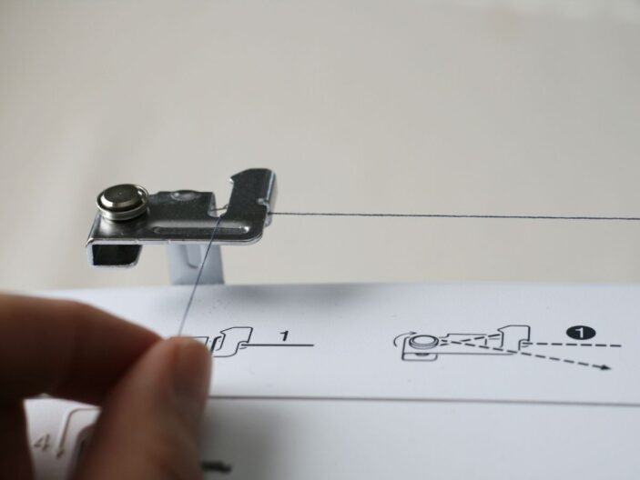 How To Thread Your Sewing Machine - Beginner's Guide - Shoebox On A Hill